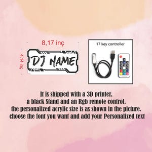 Custom DJ Name Sign, Personalized Dj Gift, Dj Logo Design, Dj Lights ...