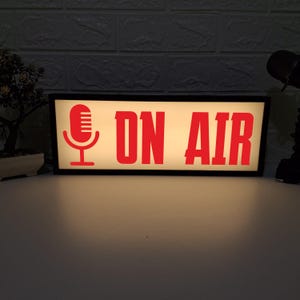 On Air Sign Lamp | on Air Lightbox | Podcast Sign | Broadcast Room ...