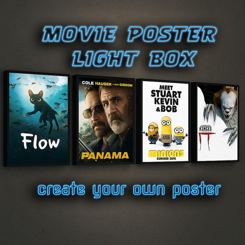 Movie Poster Light Box - Etsy