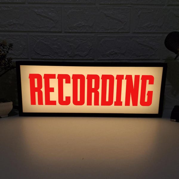 Recording Light - Etsy
