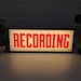 Recording Sign Retro Inspired Light - Recording Studio, Music Studio ...
