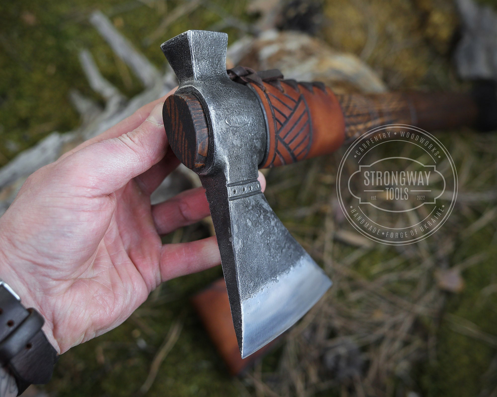 Small Tomahawk Axe Bushcraft Axe Forest Axe Hiking Axe - Etsy