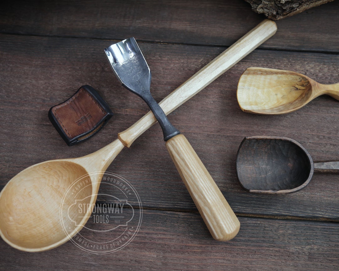 Large Bent Rounded Gouge, Hand Forged Bent Gouge, Bent Chisel, Forged ...