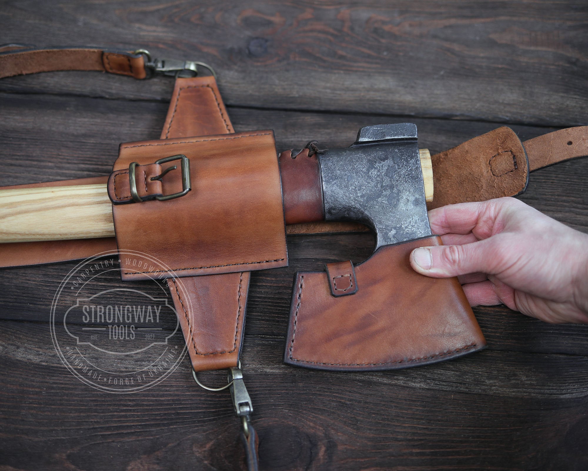 Handmade Leather Case for Axe, Leather Axe Cover, Axe Holder, Leather ...