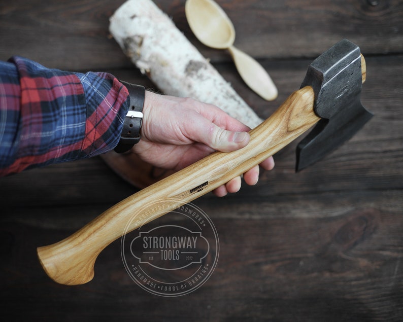 One-sided Edge Carving Axe, Hatchet for Trimming, Carving Tools Single ...