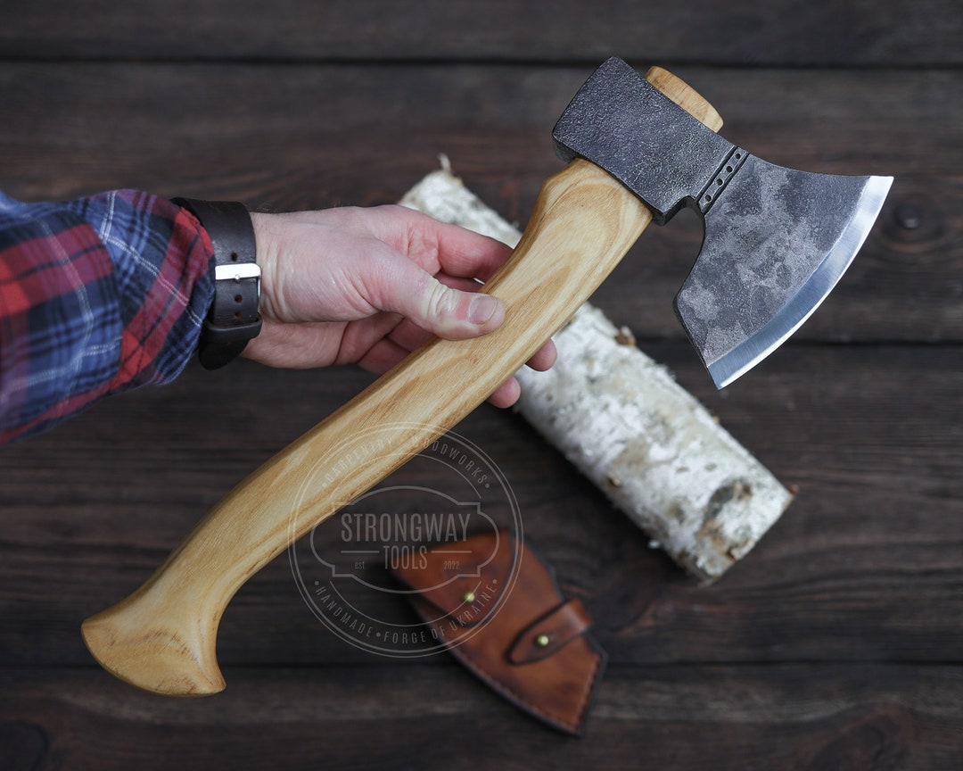 Carving Ax With Octagonal Handle, Carving Axe, Hand Forged Carving Axe ...