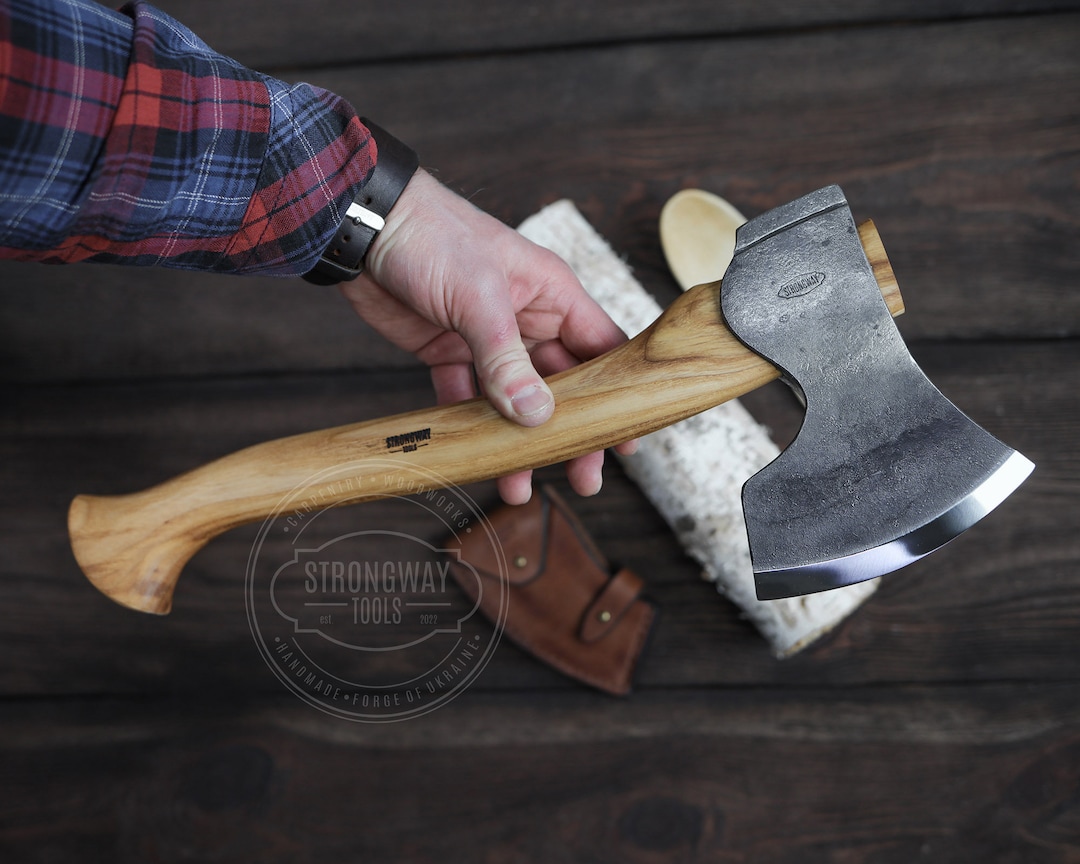 One-sided Edge Carving Axe, Hatchet for Trimming, Carving Tools Single ...