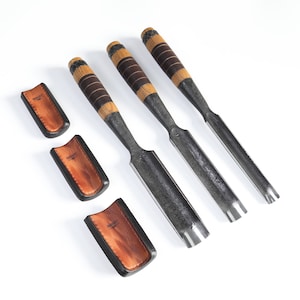 Set of Rounded Timber Chisels 3pc Forged Carving Wood Chiselmforged ...