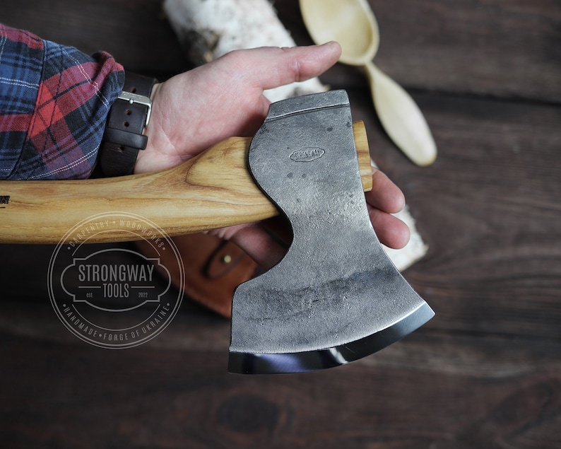 One-sided Edge Carving Axe, Hatchet for Trimming, Carving Tools Single ...