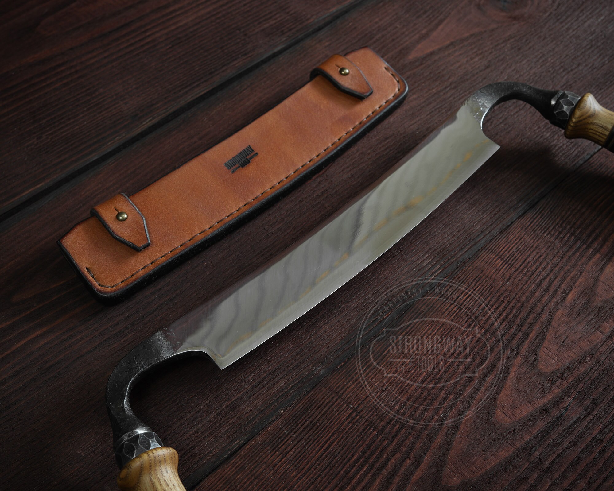 Drawknife, Carpenters Drawknife,hand Forged Scraper Pulling Blade ...