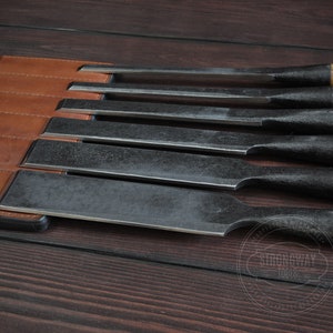 Set of Six Long Chisels, Forged Chisel Set (6pcs), Forged Chisel ...