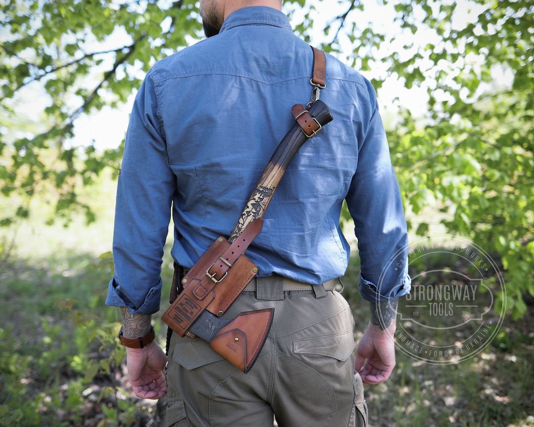 Axe Case, Axe Carry Case, Leather Case for Axe, Leather Axe Cover, Axe ...