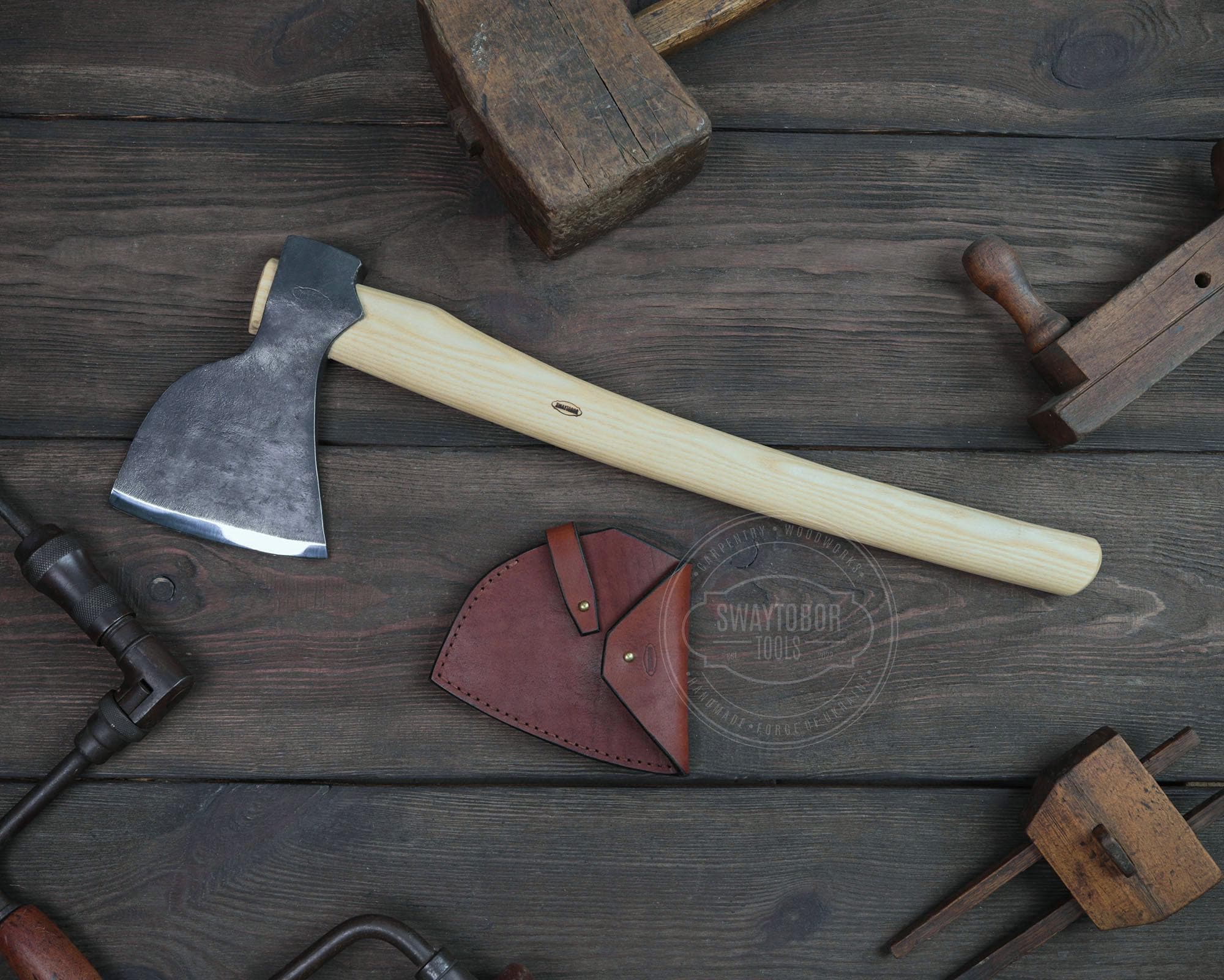 Hand Forged Japanese Carpenter's Axe: 52100 Steel, Ash Handle - Etsy