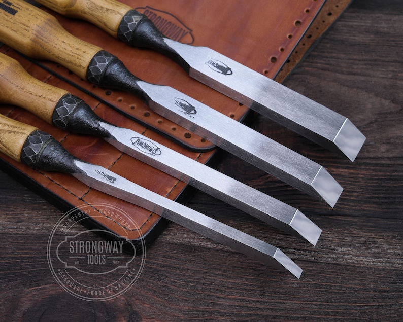 Kit of Straight Timber Chisel With Case, Professional Woodworking Kit ...