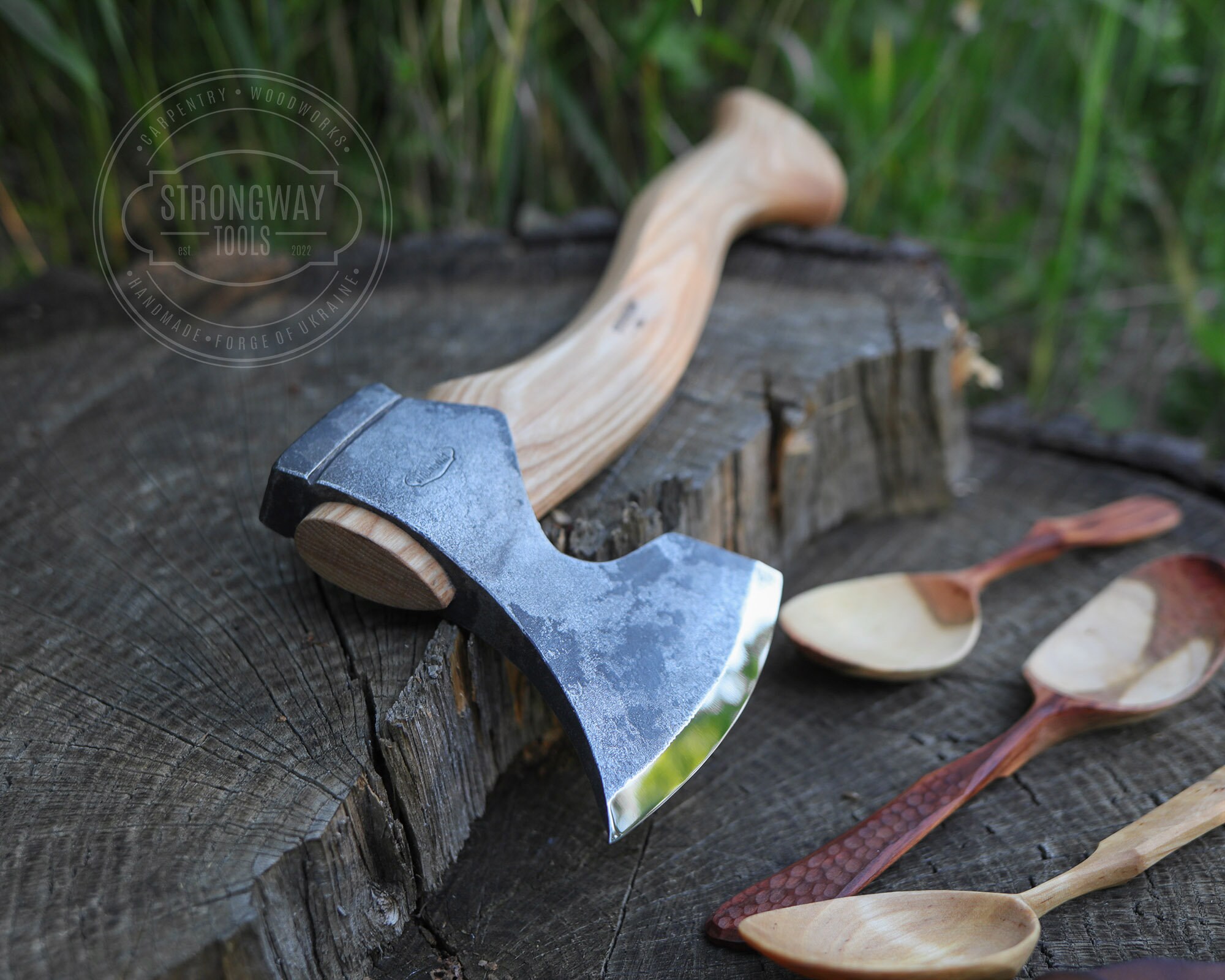 Light Hatchet for Carving With Octagonal Handle, Carving Axe, Handmade ...