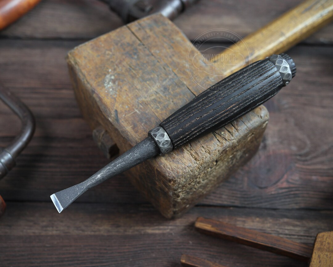 Hand Forged Small Cone Timber Framing Chisel Carpenters Slick Chisel ...