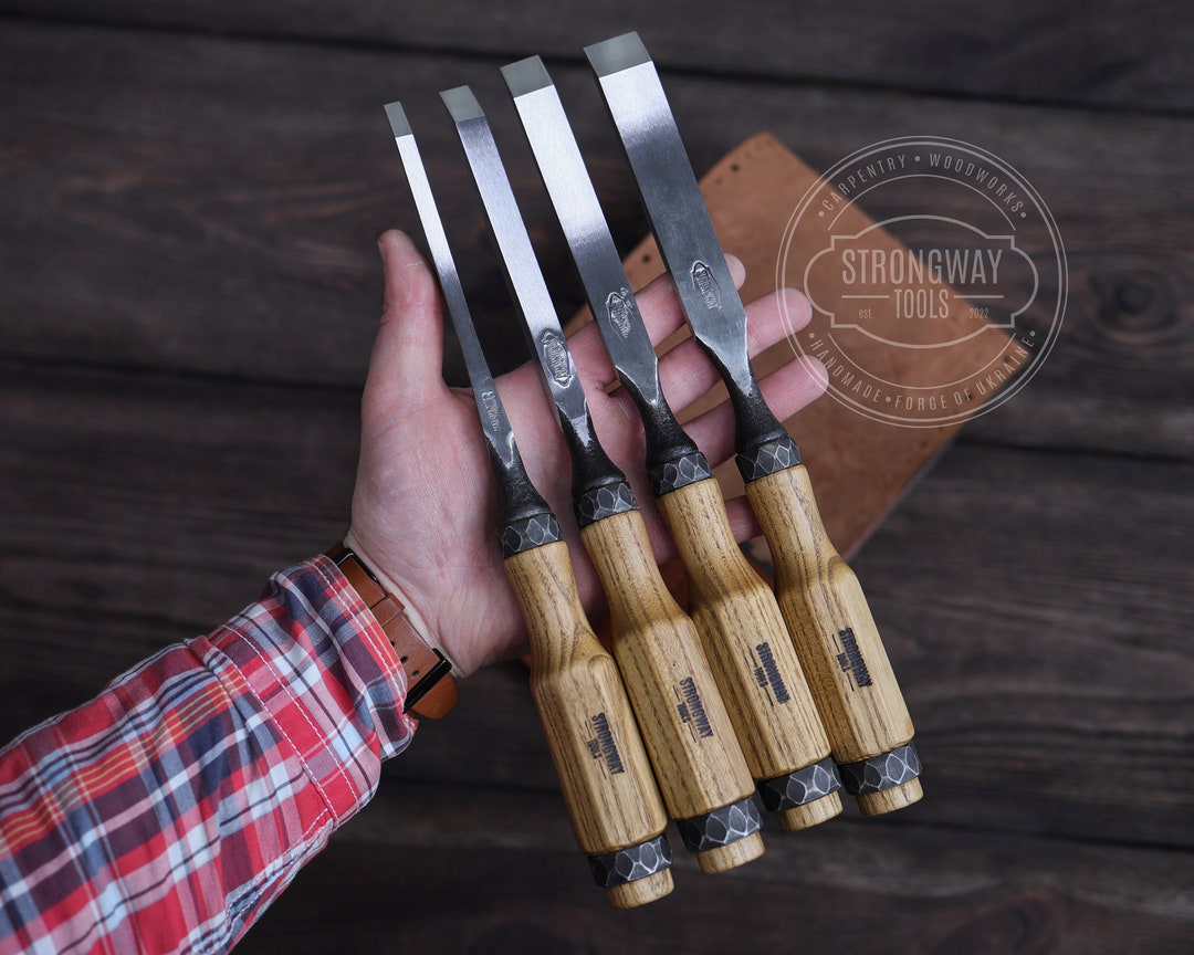 Kit of Straight Timber Chisel With Case, Professional Woodworking Kit ...