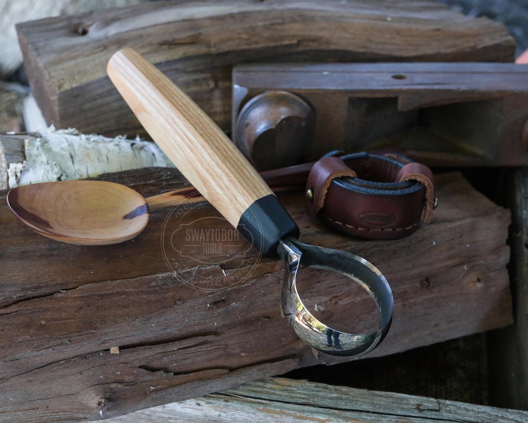 Hand Forged Scorp Knife: Round Hook Blade for Spoon & Bowl Carving - Etsy