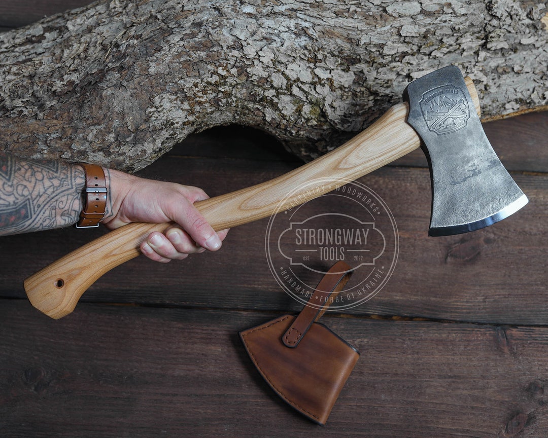 Bushcraft Axe With Etching, Axe Handmade Bushcraft Axe Camping Hatchet ...