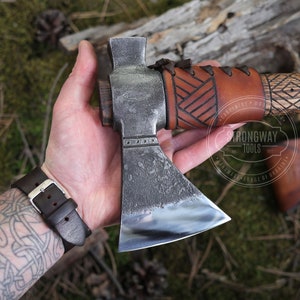 Small Tomahawk Axe Bushcraft Axe Forest Axe Hiking Axe - Etsy