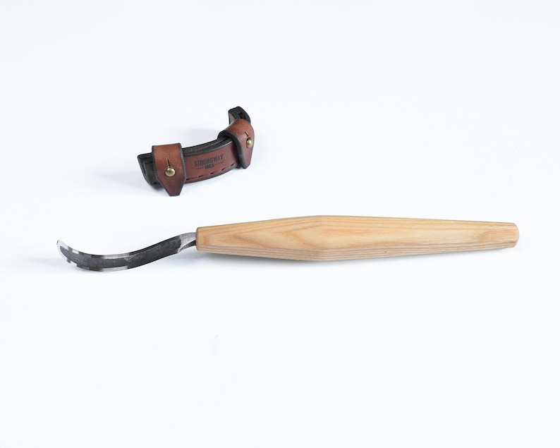 Hook Knife With Octagonal Handle Forged Spoon Carving Hook - Etsy