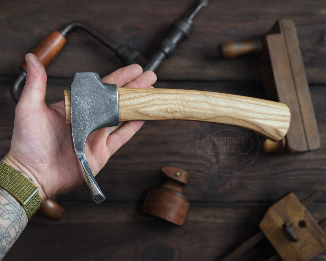 Hand Forged Carbon Steel Adze: Finnish Style Carpentry Tool - Etsy