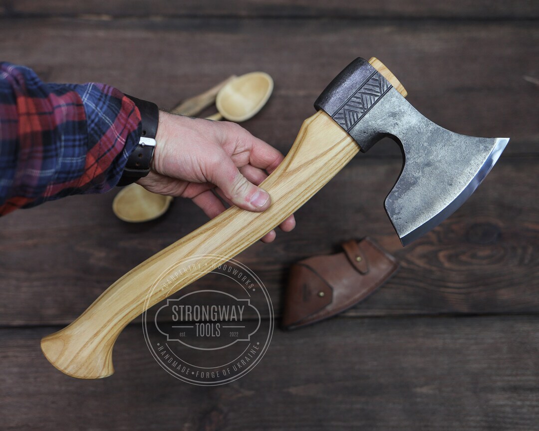 Carving Axe With Octagonal Handle, Octagon Handle, Carving Ax, Hand ...