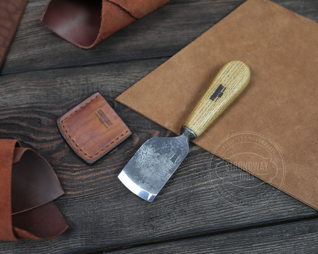 Rounded Leather Skiving Knife | Forged Leather Round Knife | Half Moon ...