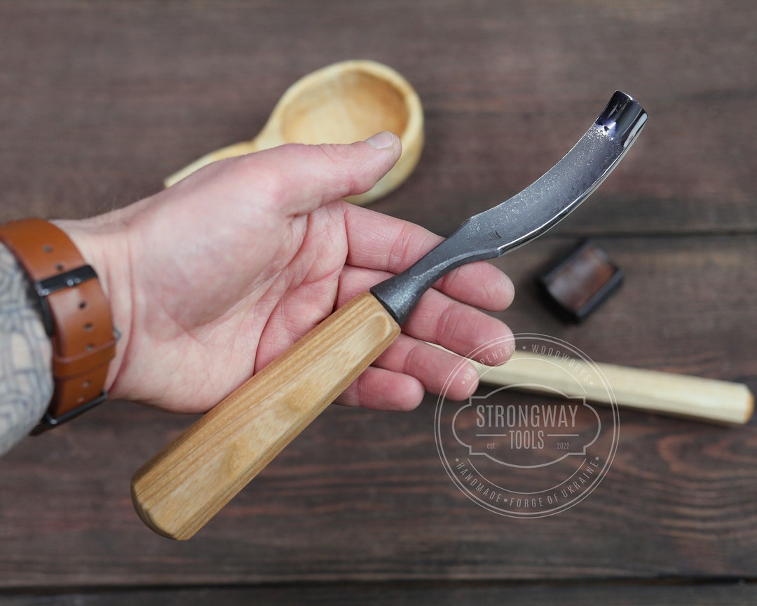 Petite Gouge arrondie pliée, sculpture Kuksa, bol, outils de sculpture ...