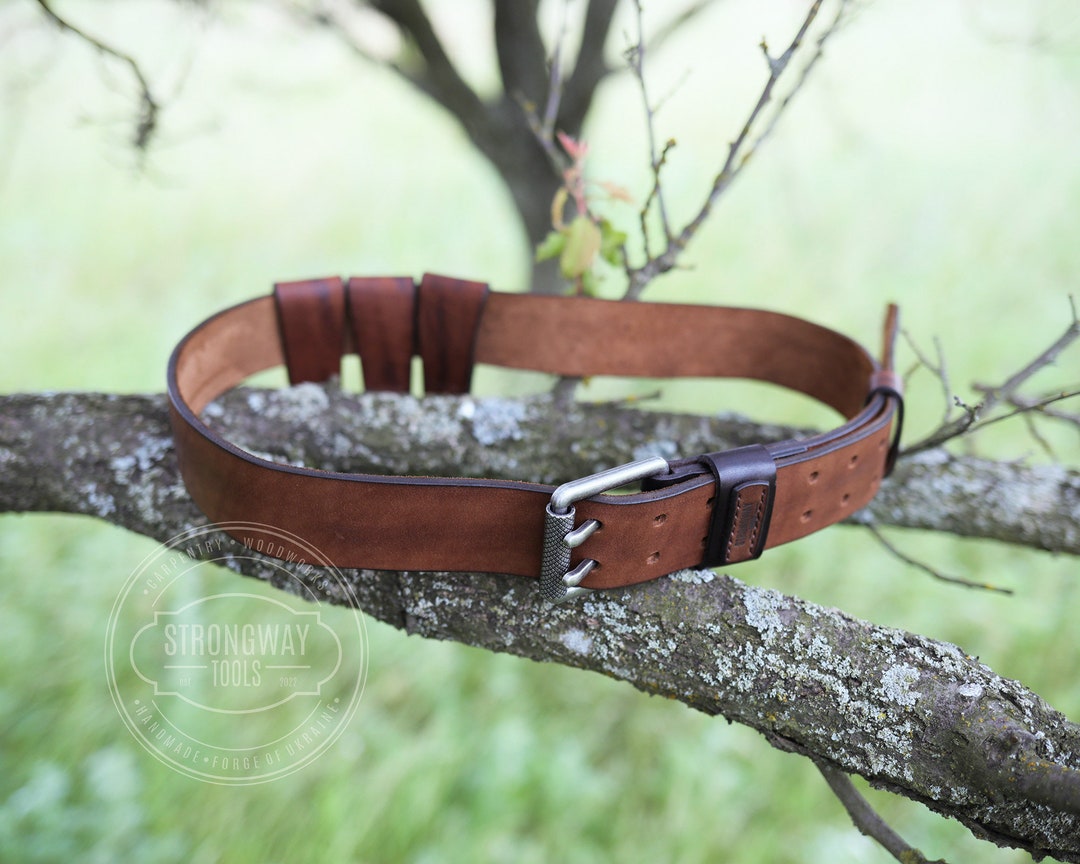 Looped Leather Belt, Leather Loop, Belt Loop, Handmade Belt, Leather ...