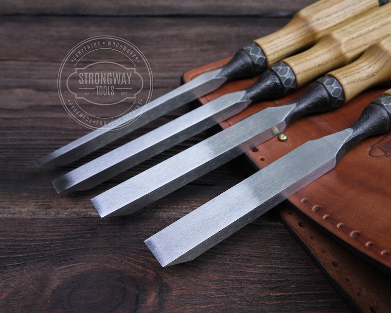 Kit of Straight Timber Chisel With Case, Professional Woodworking Kit ...
