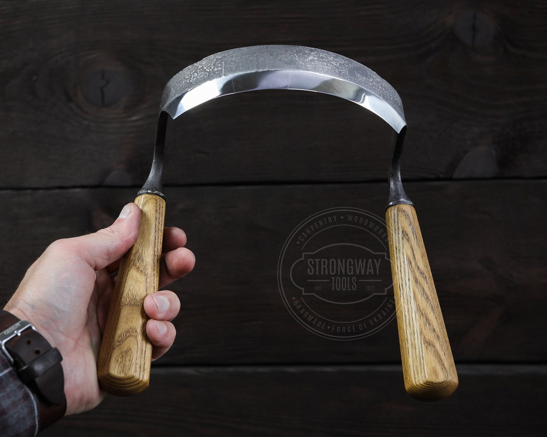 Half-rounded Drawknife, Hand Forged Scraper Pulling Blade, Carpentry ...