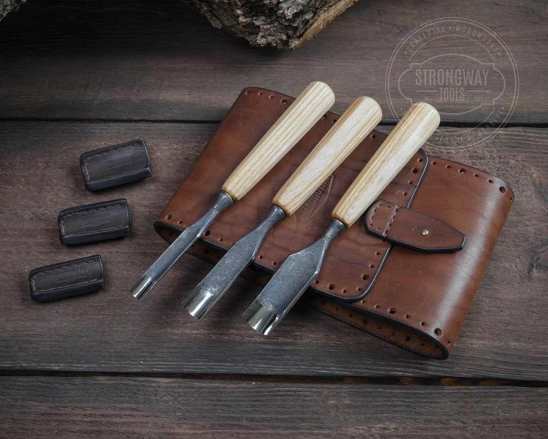 Forged Wood Carving Chisel Set (3 Pc), Woodworking Tools Kit, Set of ...