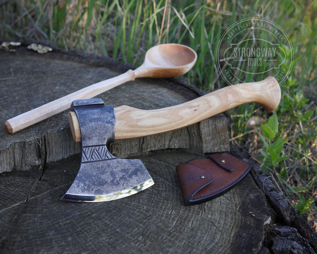 Finnish Carving Axe With Octagonal Handle, Handmade Hand Forged Axe ...