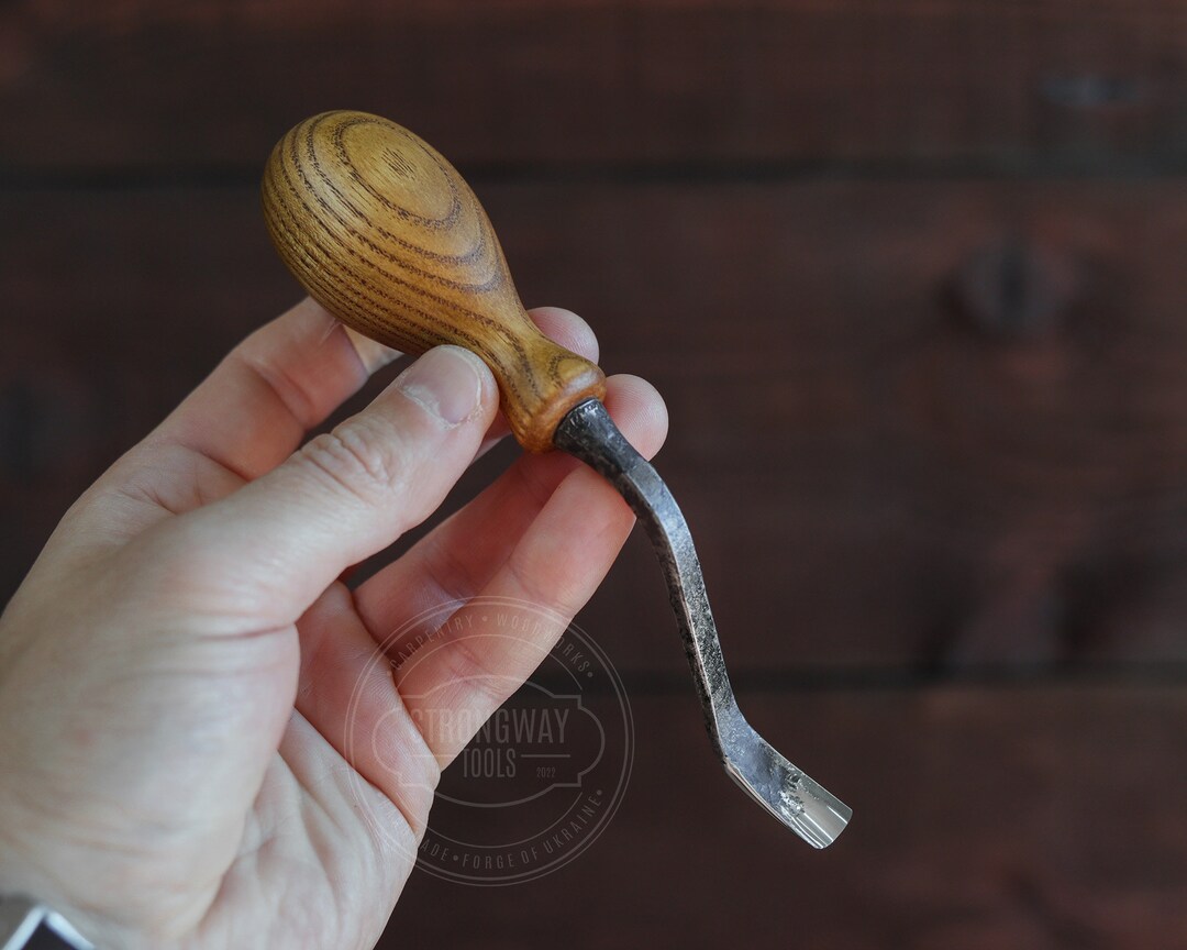 Small Hooked Dogleg Gouge, Wood Carving Gouge, Bent Gouges Woodcarving ...
