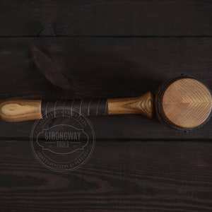 Large Steel Hooped Wooden Mallet Hammer Wood Mallet Heavy Wood Mallet ...