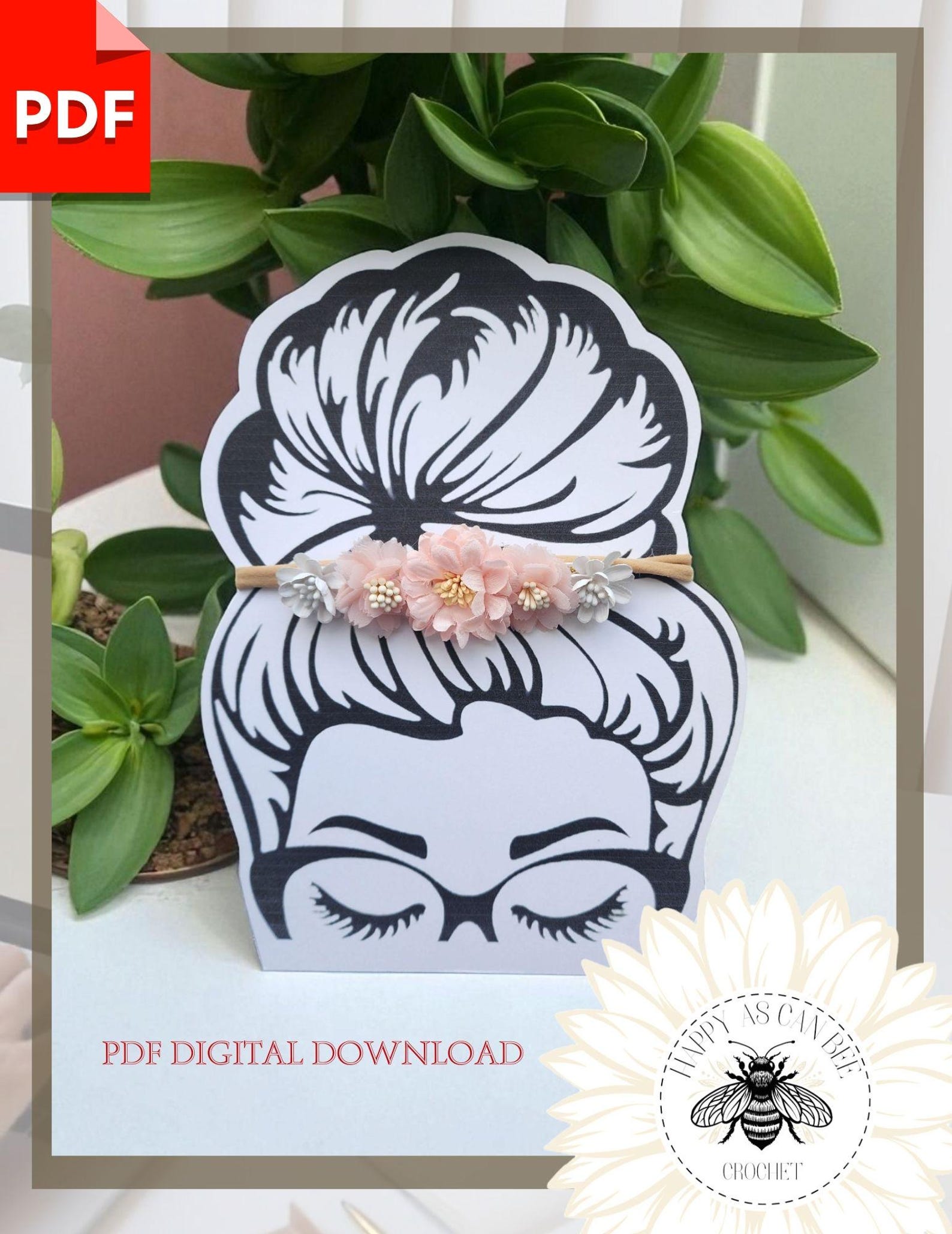 DIGITAL Download-printable Headband Display Template-display Card-hair ...