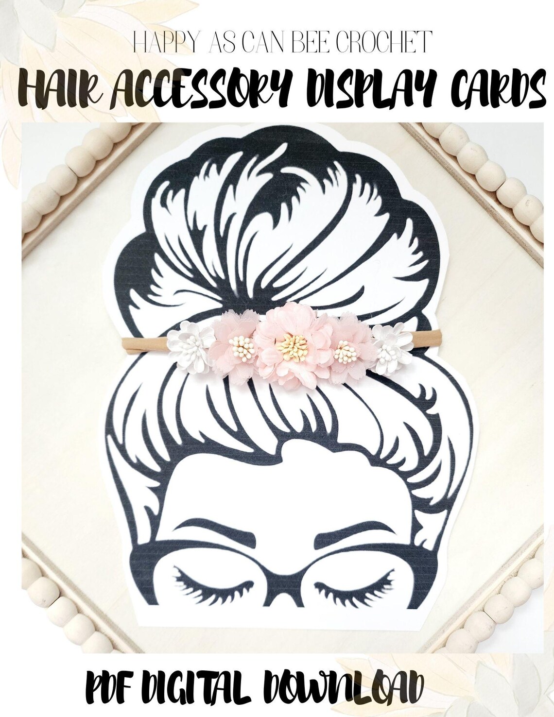 DIGITAL Download-printable Headband Display Template-display Card-hair ...