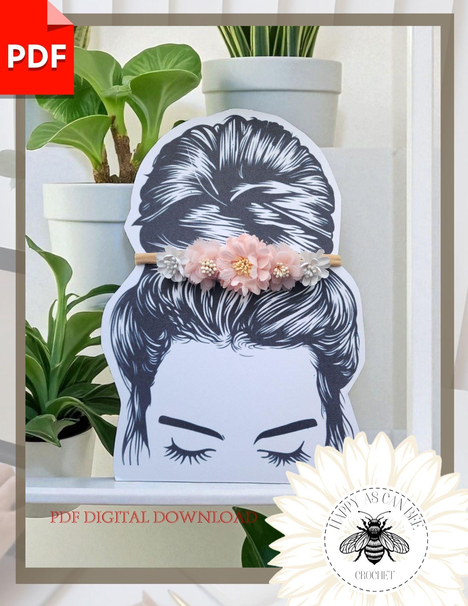 DIGITAL Download-printable Headband Display Template-display Card-hair ...