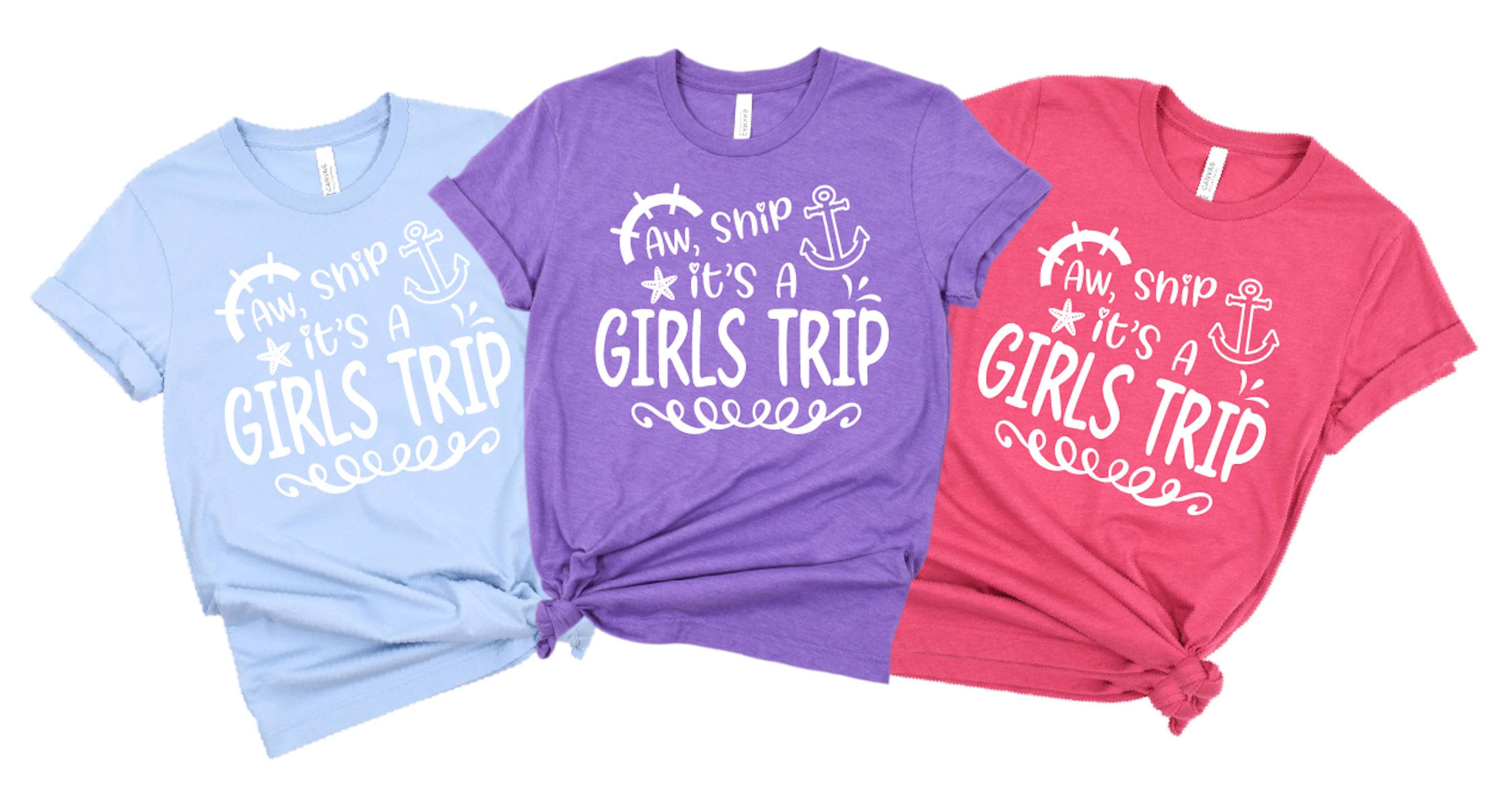 Aw Ship, It's a Girls Trip, Girls Trip Tshirt, Cruise Tshirt for Girls ...
