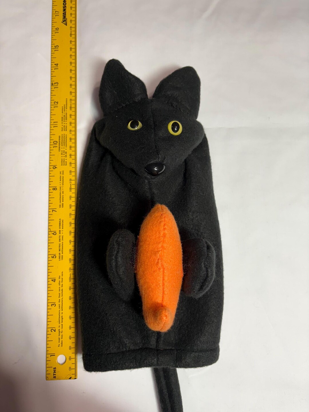 Black Cat Hand Puppet - Etsy