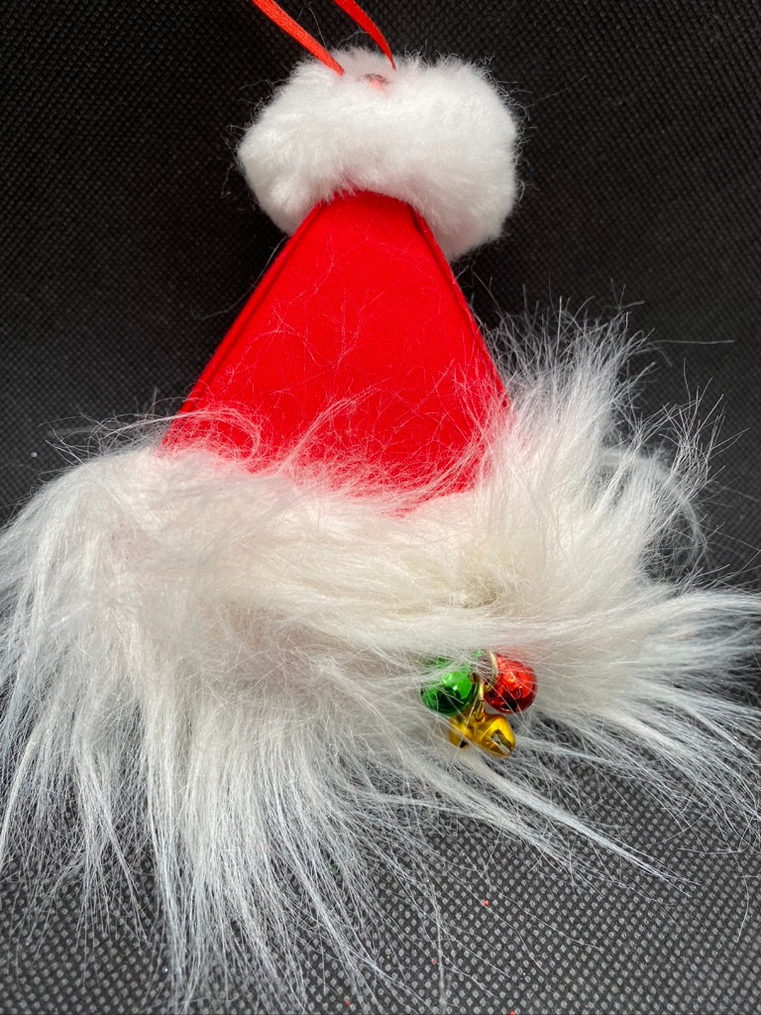 Handmade Santa Hat Fabric Ornament - Etsy