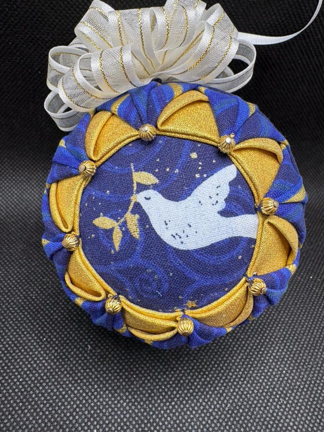 Dove Handmade Quilted Fabric Ornament - Etsy