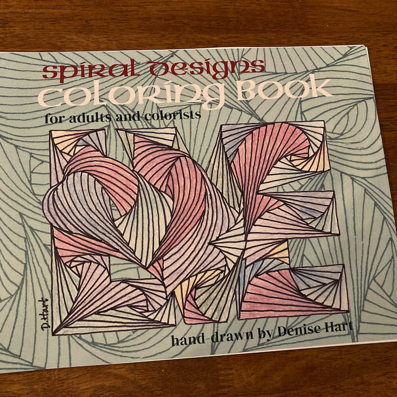 Spiral Adult Coloring Books - Etsy