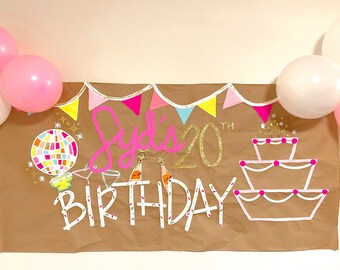 Craft Paper Birthday Banner - Etsy