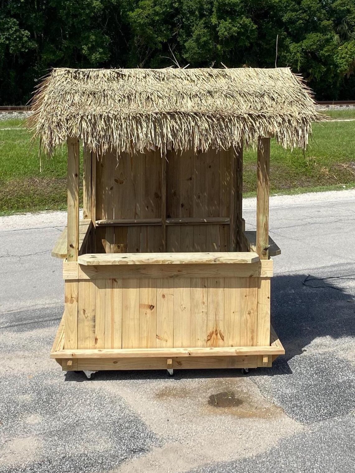 Custom Outdoor Tiki Roof Bar! Message Us to Order! ON WHEELS! - Etsy