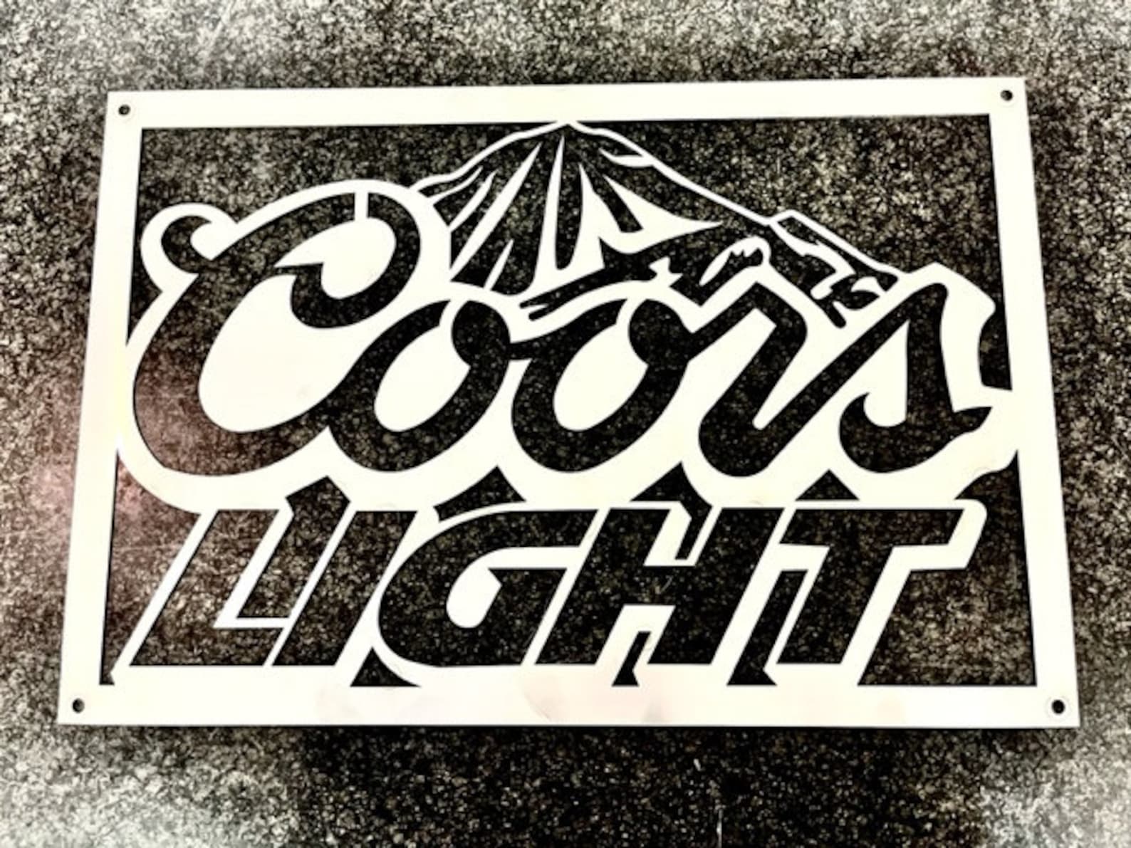 Coors Light Aluminum Metal Wall Sign - Etsy