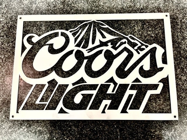 Coors Light Aluminum Metal Wall Sign - Etsy