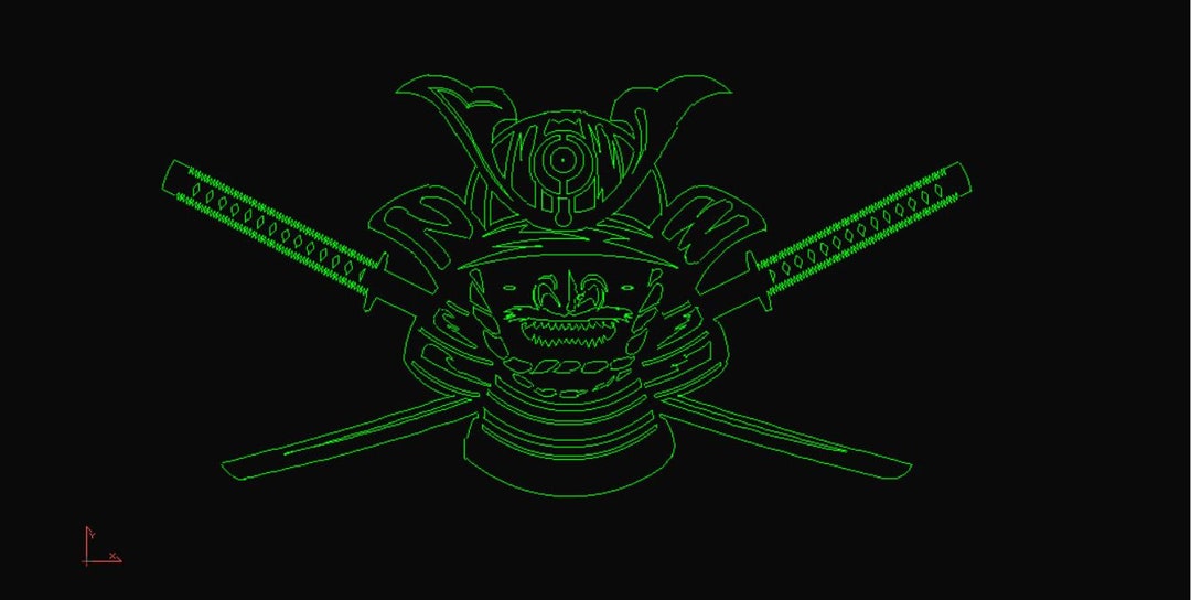 Cool Samurai Cutout/image DXF Download - Etsy
