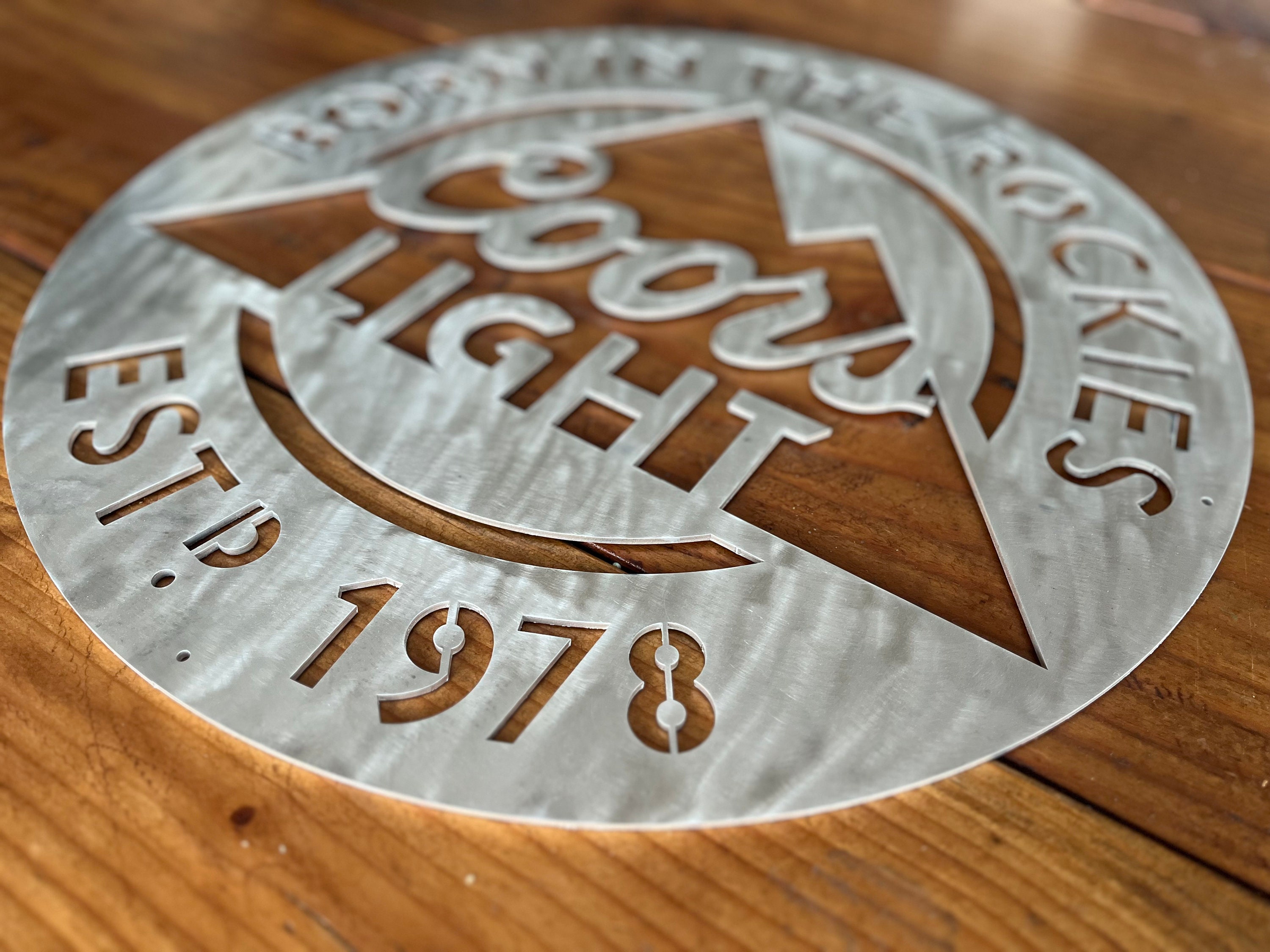 New Coors Light Can Logo Hanging Sign - Etsy